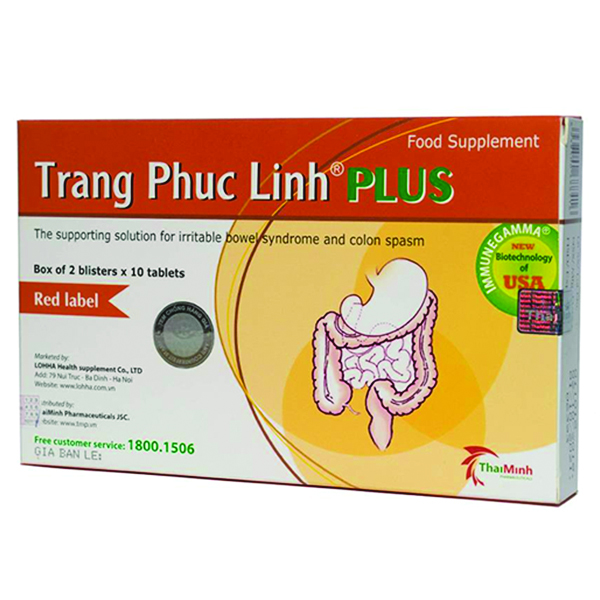 Tràng Phục Linh Plus (Đỏ) - Giảm nhanh chướng bụng, đau bụng, đầy hơi