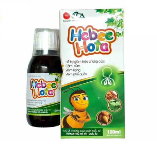 Siro Hebee Hota Dạng Lọ - Hỗ Trợ Cho Người Bị Cảm Lạnh (Hộp 120ml)