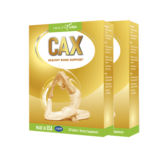 HEALTHY USA CAX Healthy Bone Support - Hỗ Trợ Bổ Sung Calci & Vitamin D (Hộp 20 viên)