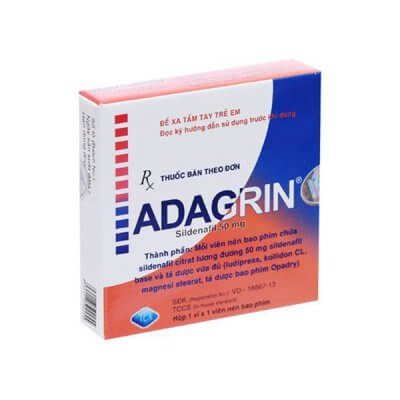 Adagrin - Thuốc Điều Trị Rối Loạn Cương Dương (Hộp 3 viên)