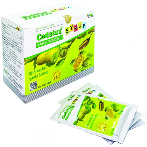 Codatux Syrup - Hỗ Trợ Giảm Ho Long Đờm Cho Bé (Hộp 30 gói)