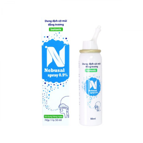Nebusal Spray 0.9% - Giúp Giữ Ẩm Đường Hô Hấp (Hộp 50ml)