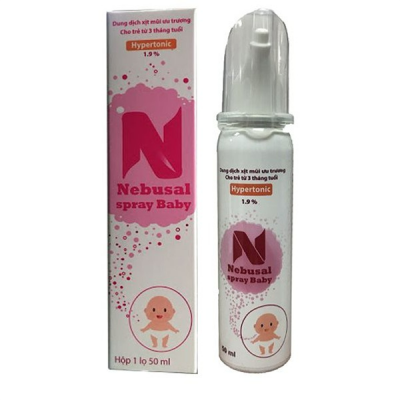 Nebusal Spray Baby 1.9% - Giúp Chống Nghẹt Mũi Cho Bé Từ 3 Tháng Tuổi ...