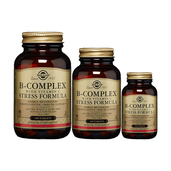 Solgar B Complex With Vitamin C Stress Formula - Giúp Giảm Mệt Mỏi (Lọ ...