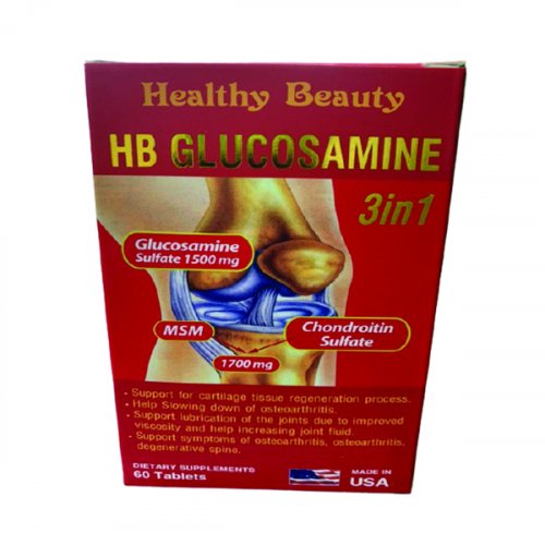 Viên Bổ Khớp HB Glucosamine 3 In 1 - Giúp Giảm Đau Nhức Xương Khớp (Lọ 60 Viên)