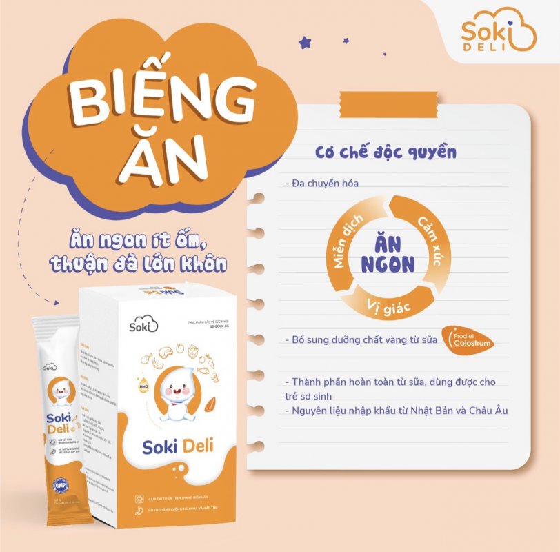 Soki Deli – Hỗ Trợ Tăng Cường Tiêu Hóa (Hộp 30 gói) – Nhà Thuốc Gia Hân