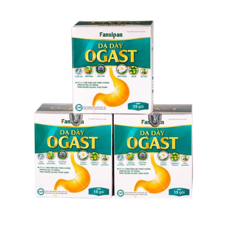 Dạ Dày Ogast - Giảm Các Triệu Chứng Viêm Dạ Dày (Hộp 15 gói)