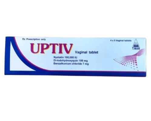 Viên Nén Đặt Âm Đạo UPTIV - Điều Trị Nhiễm Nấm (Hộp 20 viên)