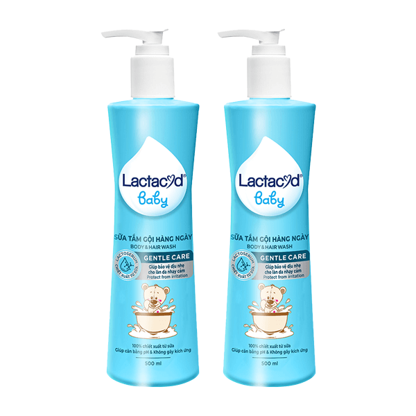 Lactacyd Baby Gentle Care - Sữa Tắm Bảo Vệ Làn Da Trẻ Nhỏ (Chai 500ml)