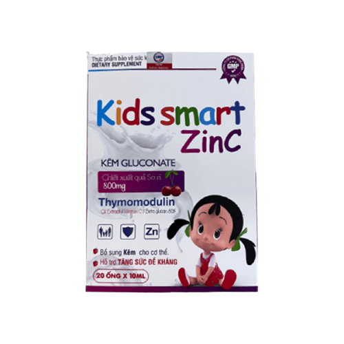 Kids Smart ZinC - Hỗ Trợ Tăng Cường Đề Kháng (Hộp 20 Ống)