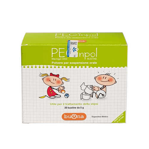 Buona PEGinpol Bustine - Hỗ Trợ Tốt Cho Người Bị Táo Bón (Hộp 20 Gói)