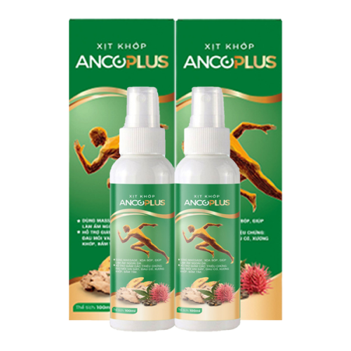 AncoPlus - Xịt Khớp Hỗ Trợ Giảm Đau Cơ & Xương Khớp (Chai 100ml)