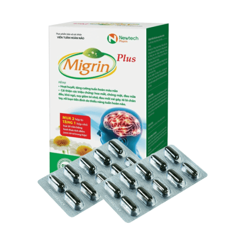Migrin Plus - Hỗ Trợ Cải Thiện Rối Loạn Tiền Đình (Hộp 60 Viên)